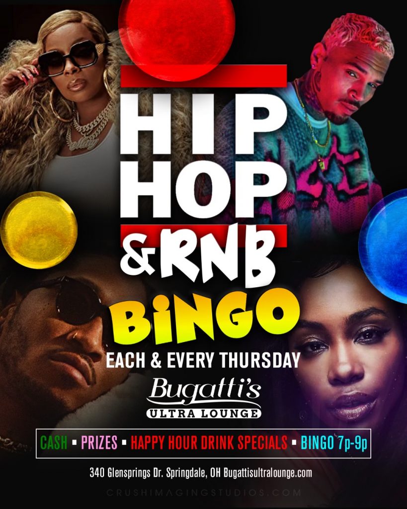 Hip Hop and R&B Bingo – Bugattis Ultra Lounge